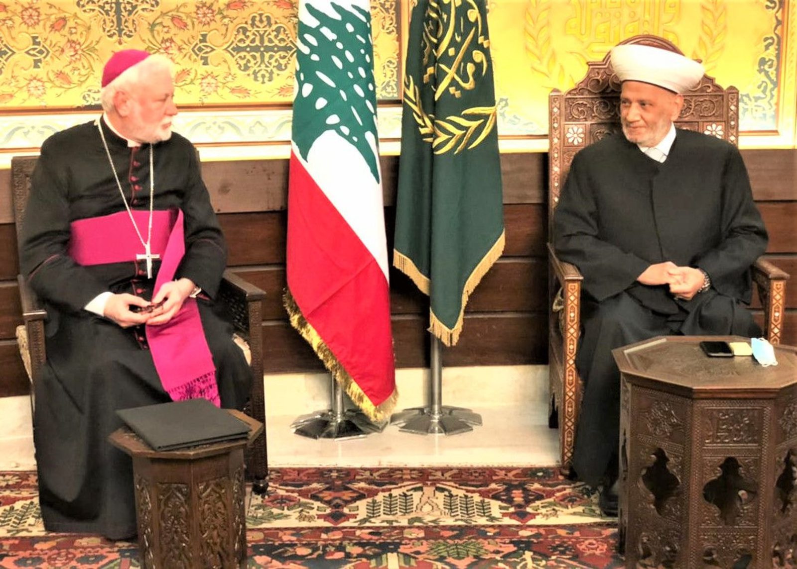 غالاغير من دار الفتوى النقاش مع المفتي دريان إيجابي خصوصا حول حوار